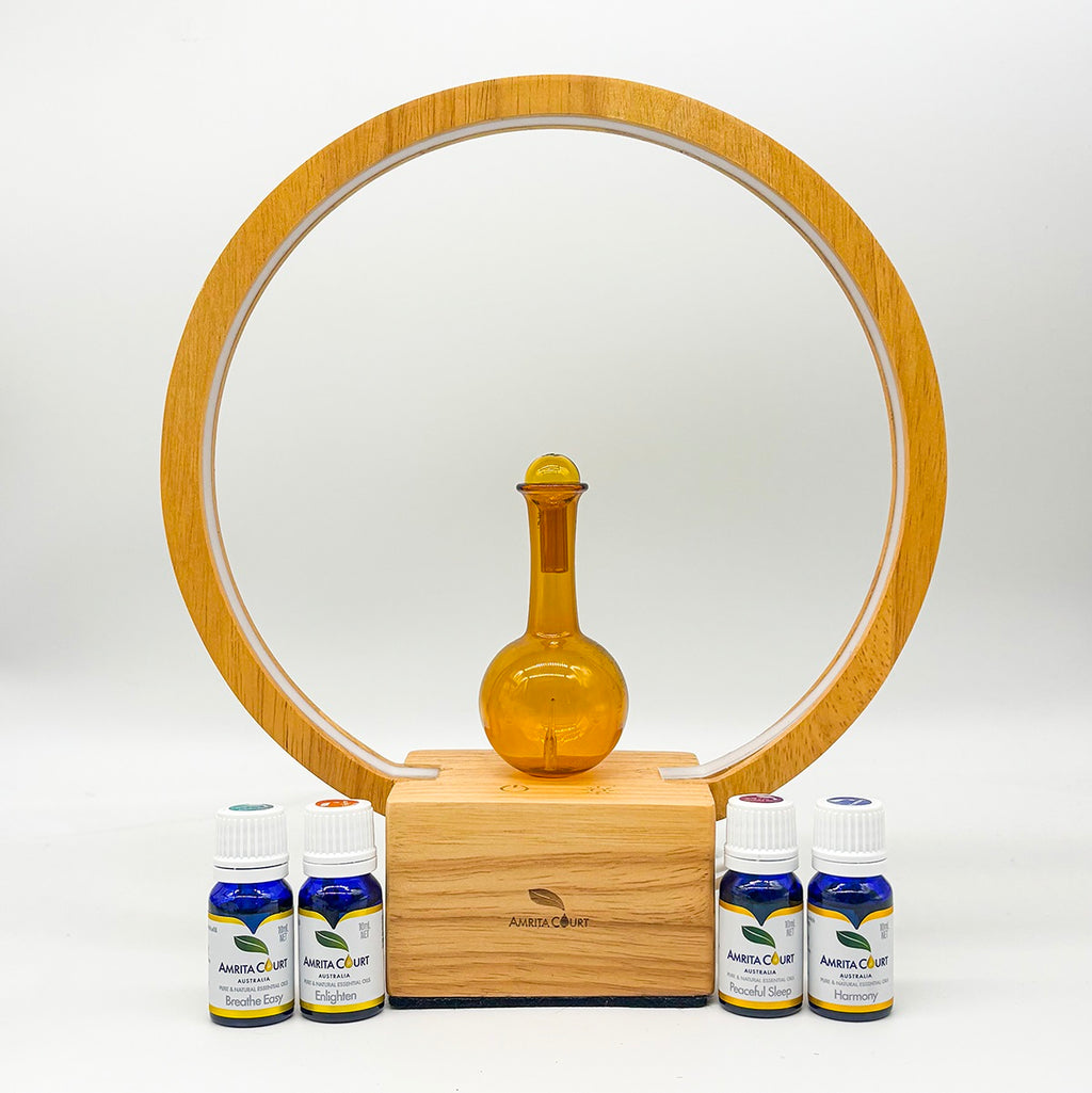 Luna Ritual Set | Waterless Diffuser + 4 Essential Oil Blends Amrita ...
